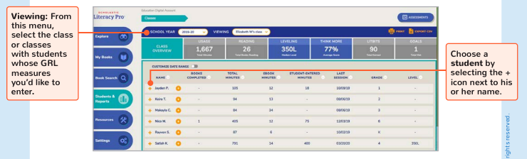 Manually Inputting Reading Levels into Literacy Pro – Scholastic ...